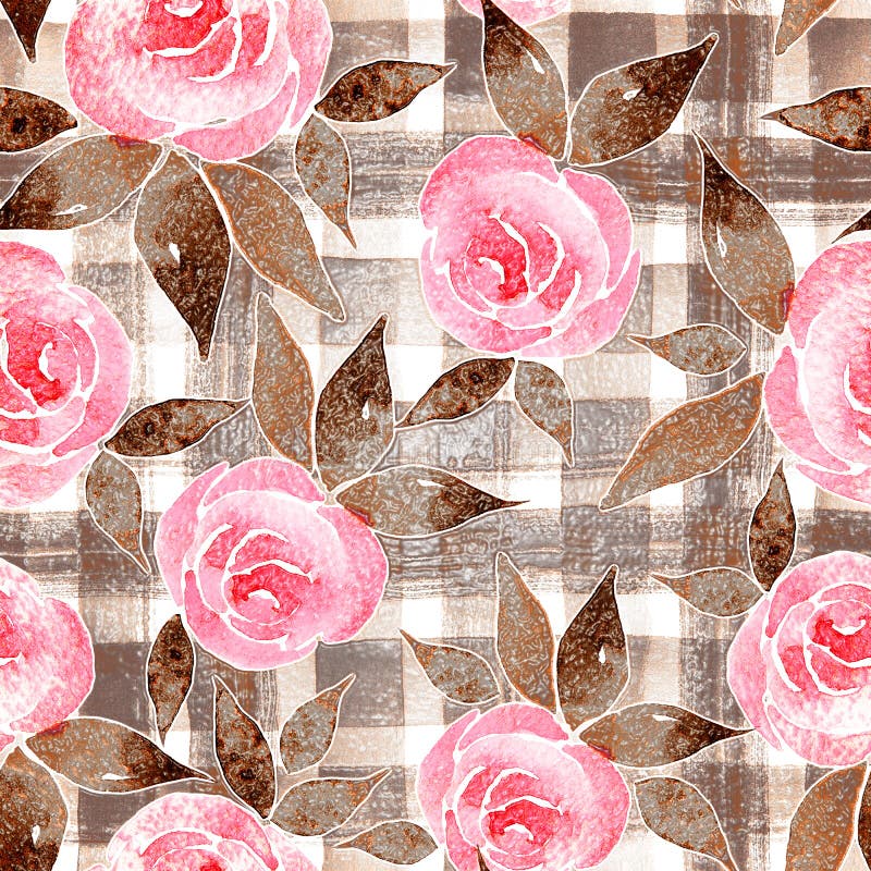 Floral Seamless Pattern with Plastic Warp Isolated Paper Design for ...