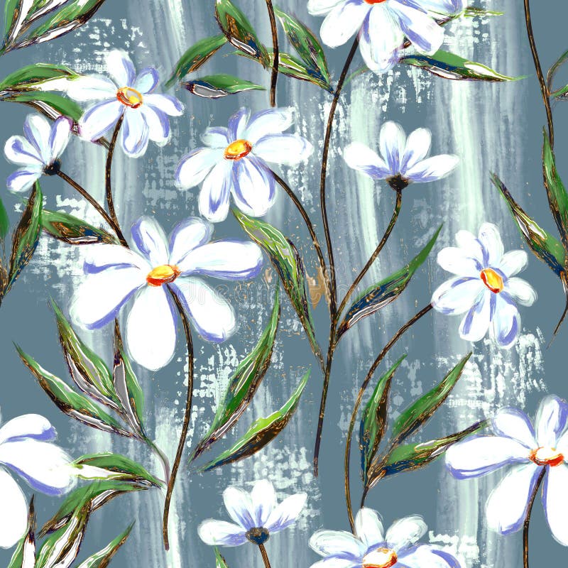 Floral Seamless Pattern with Plastic Warp Isolated Paper Design for ...