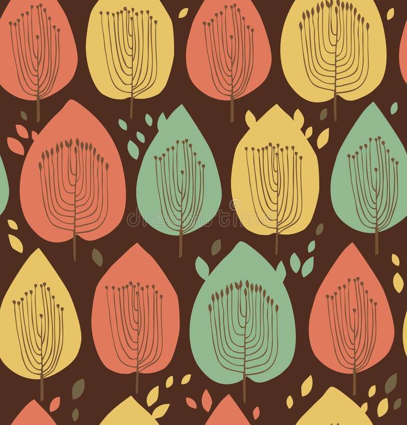 Floral Seamless Pattern in Scandinavian Style. Fabric Texture with ...