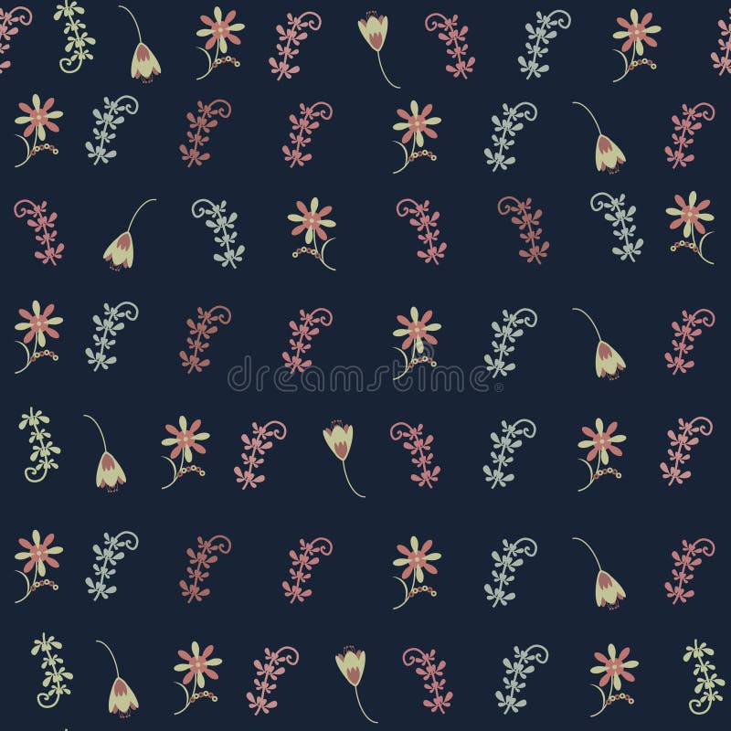 Floral Seamless Pattern And Seamless Pattern In Sw Picture. Image: 35769776