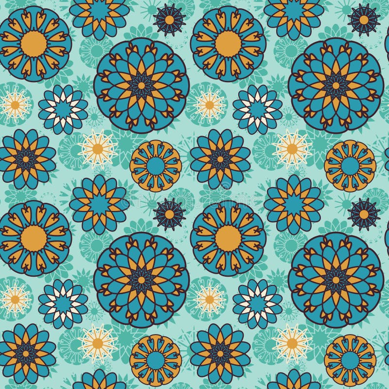 Floral Seamless Pattern stock vector. Illustration of seamless - 25901441