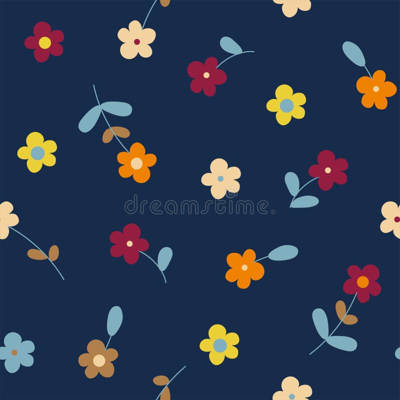 Floral Seamless Pattern. Floral Vector Background Surface Design ...