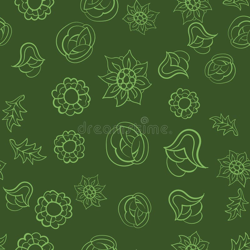 Floral seamless pattern stock vector. Illustration of leaf - 85510765