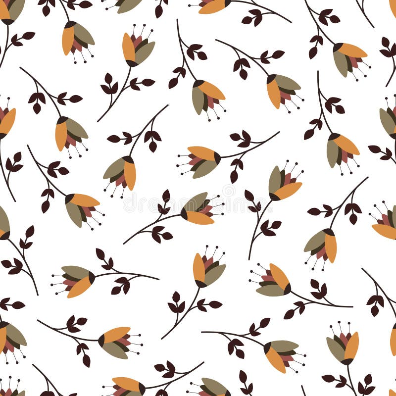 Floral Seamless Pattern. Vector Stock Illustration Eps 10. Stock Vector ...