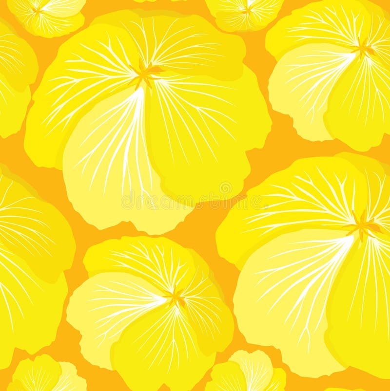 Floral Seamless Pattern with Yellow Flowers Stock Vector - Illustration ...