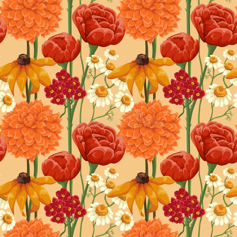 Set of 9 Seamless Patterns. Stock Vector - Illustration of retro ...