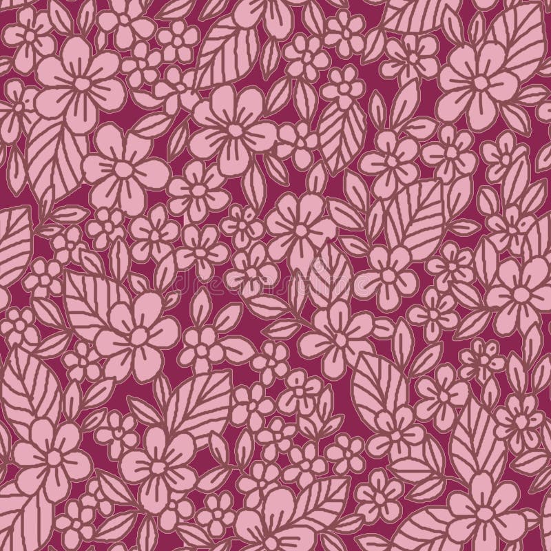 Floral textile design stock illustration. Illustration of blue - 325483674