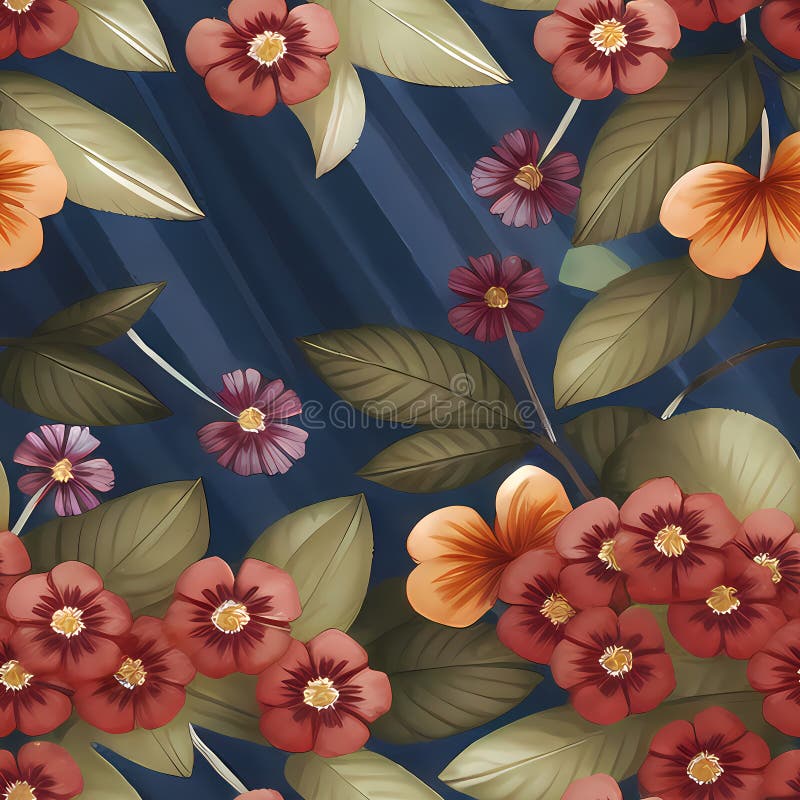 Floral Seamless Repeat Pattern Design Flowers for Textile Design Fabric ...