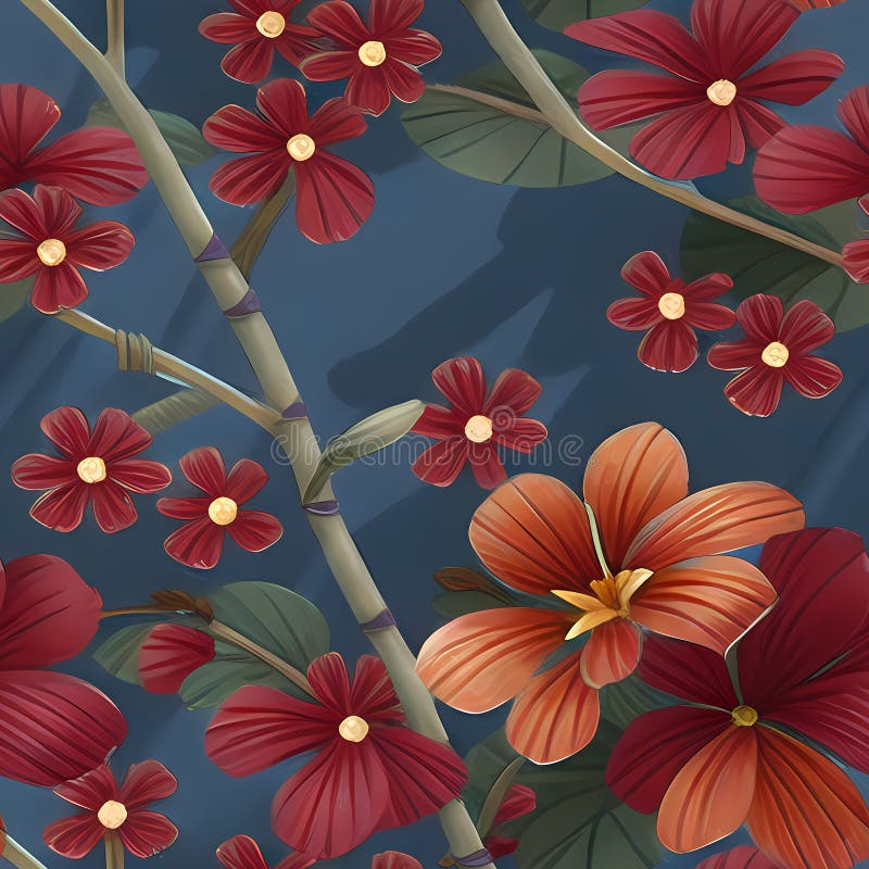 Floral Art Design Pattern for Wallpapers and Background Seamless ...