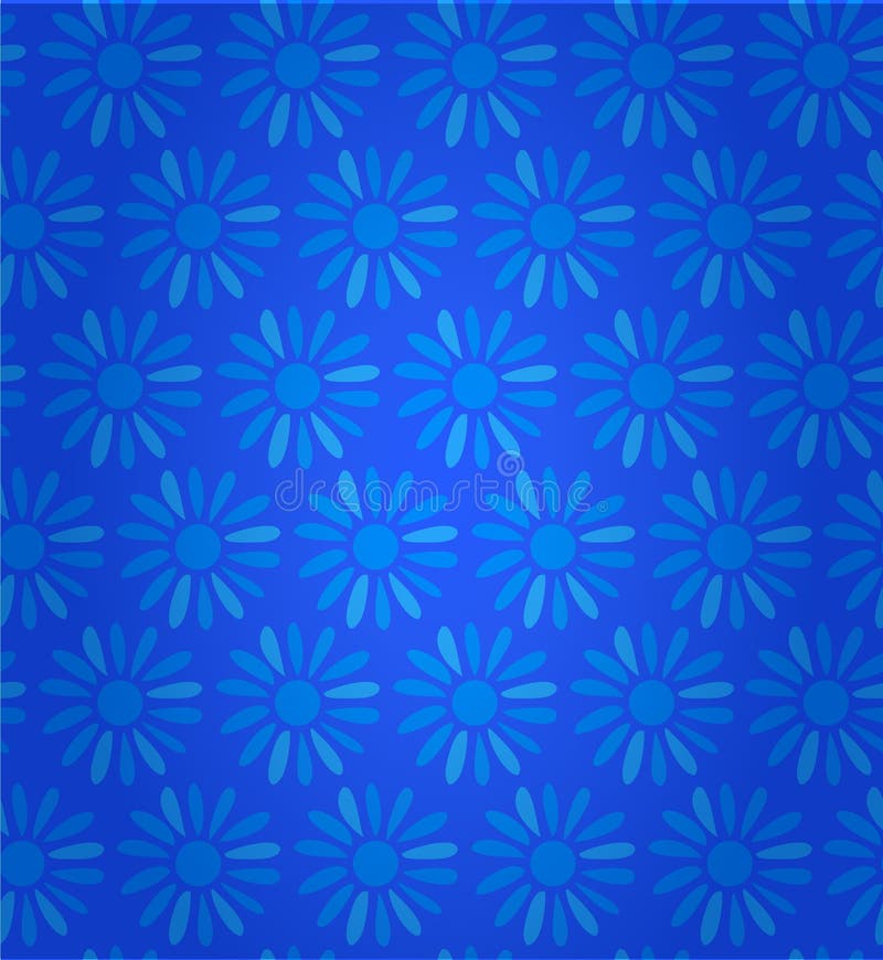 Floral Seamless Texture Background with Flowers Ornate Blue Pattern ...