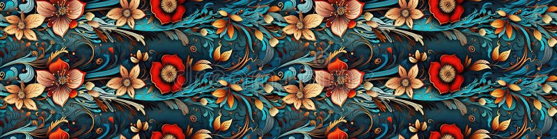 Floral Seamless Texture Pattern with Beautiful Flowers on Background ...