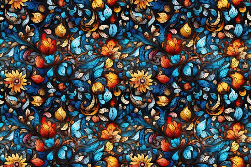 Floral Seamless Texture Pattern with Beautiful Flowers on Background ...