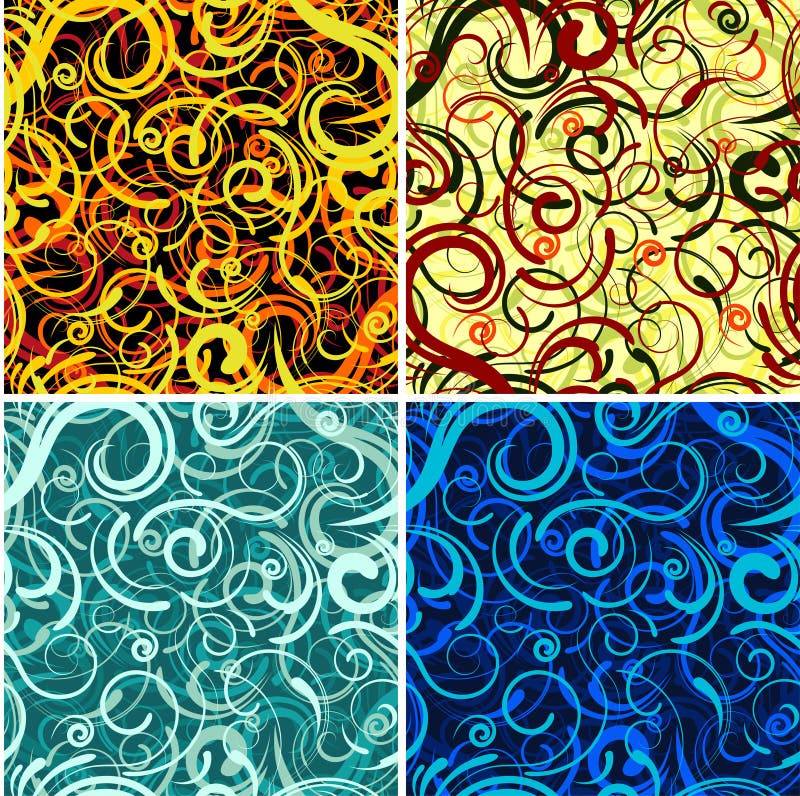 Floral seamless vector stock vector. Illustration of complicated - 5261906