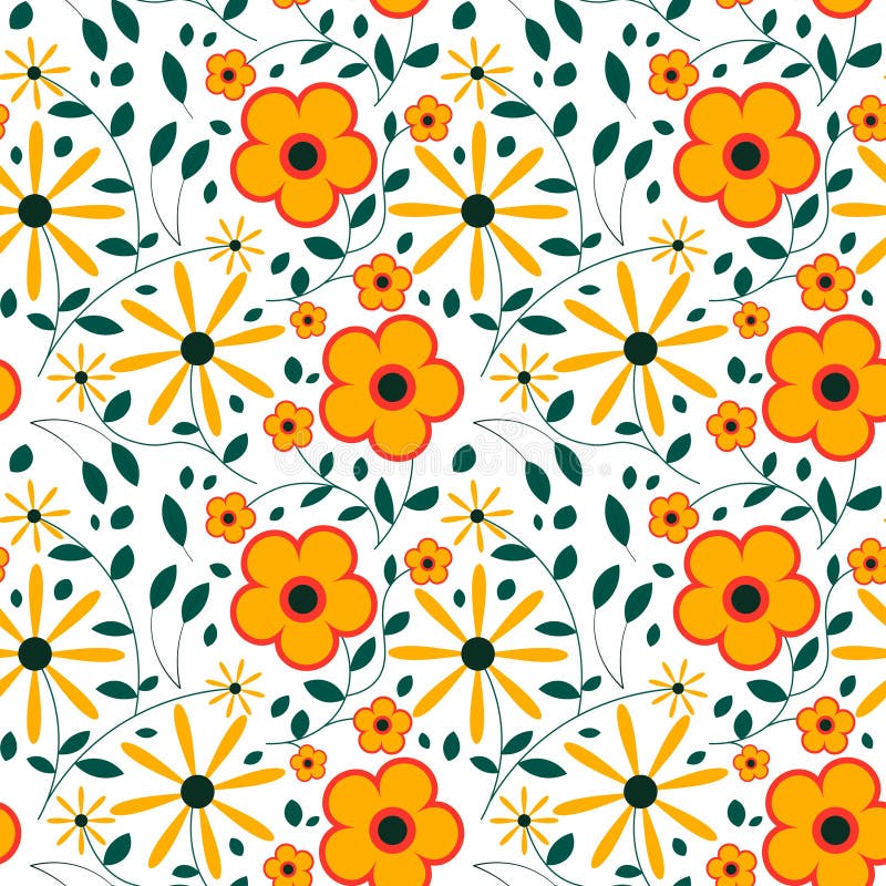 Floral Shape Seamless Pattern. Stock Vector - Illustration of fashion ... Floral Shape Seamless Pattern. Stock Vector - Illustration of fashion ...