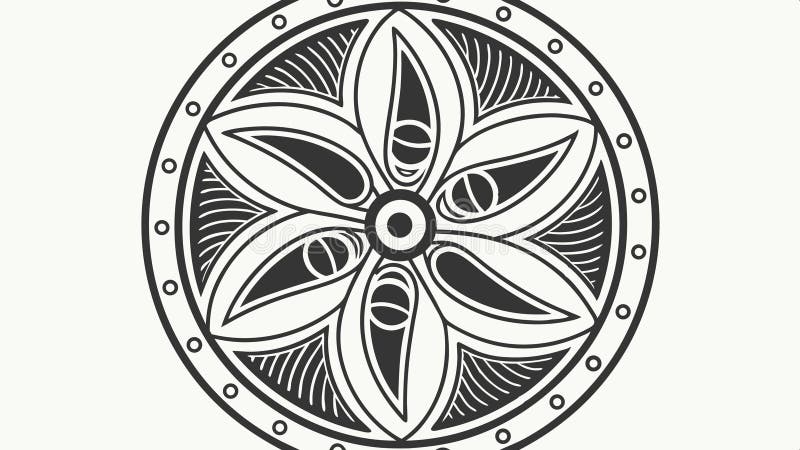 Floral Spoke Mandala, Geometric Flower, Decorative Pattern Vector ...