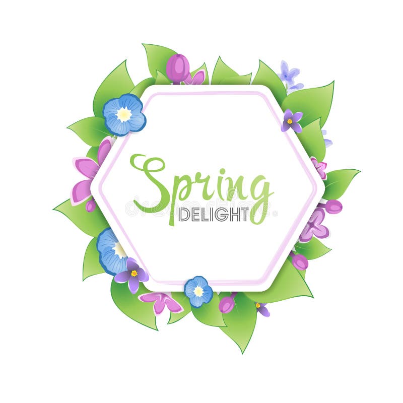 Floral spring banner stock vector. Illustration of card - 69984758