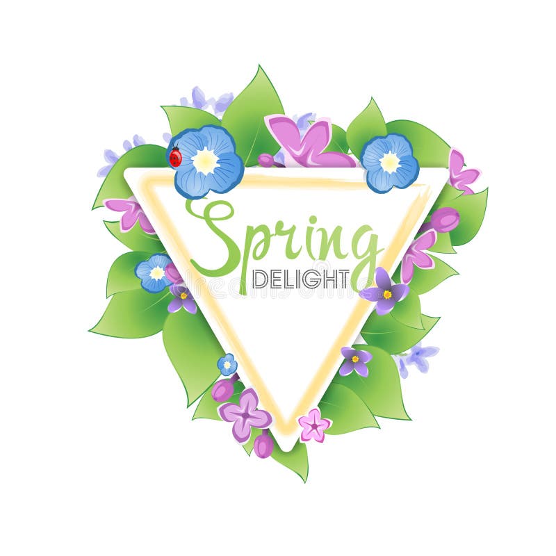 Floral spring banner stock vector. Illustration of banner - 69985588