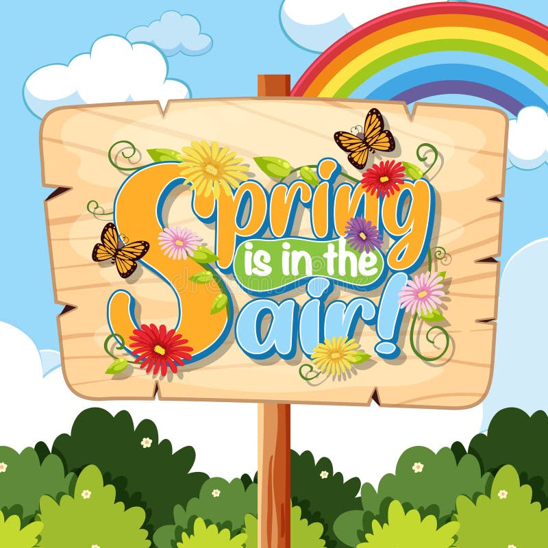 Floral Spring Banner Template Stock Vector - Illustration of artistic ...