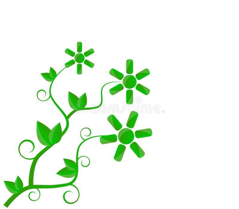 Floral spring illustrated stock illustration. Illustration of line ...