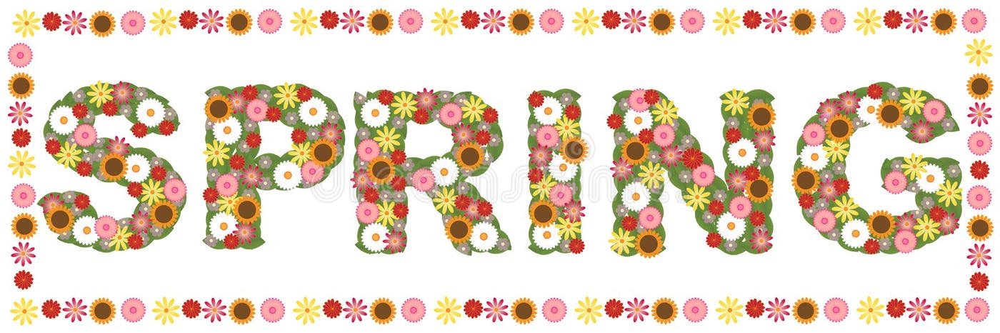 Spring Colorful Word Banner Stock Illustrations – 3,631 Spring Colorful ...