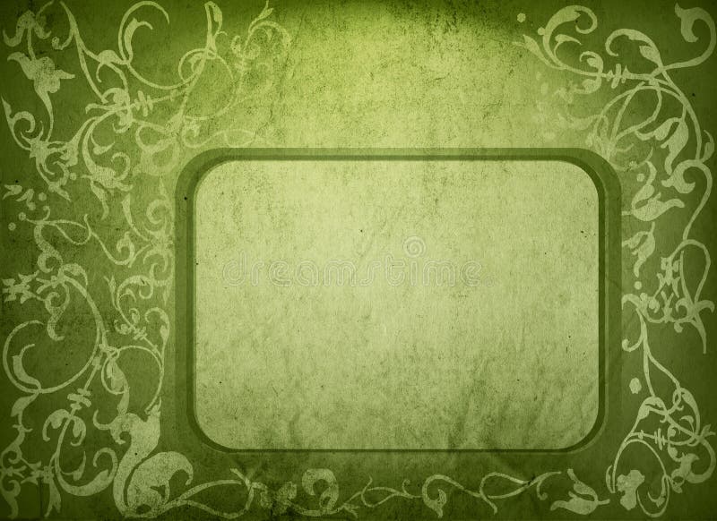 Floral Style Old Paper Textures Frame Stock Illustration - Illustration ...