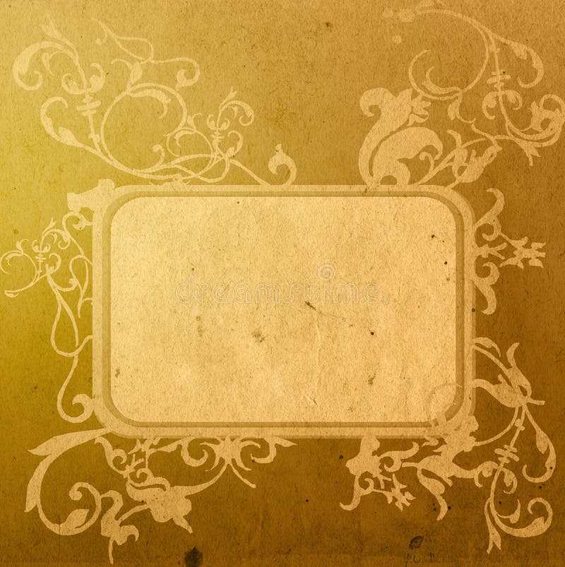 Floral Style Old Paper Textures Background Stock Photo - Image of ...