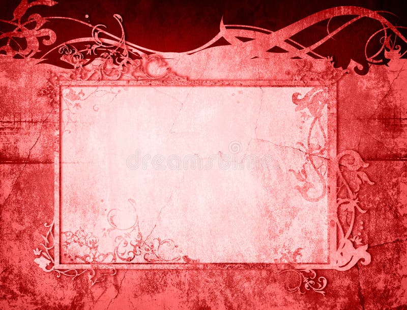 Floral Style Old Paper Textures Frame Stock Illustration - Illustration ...