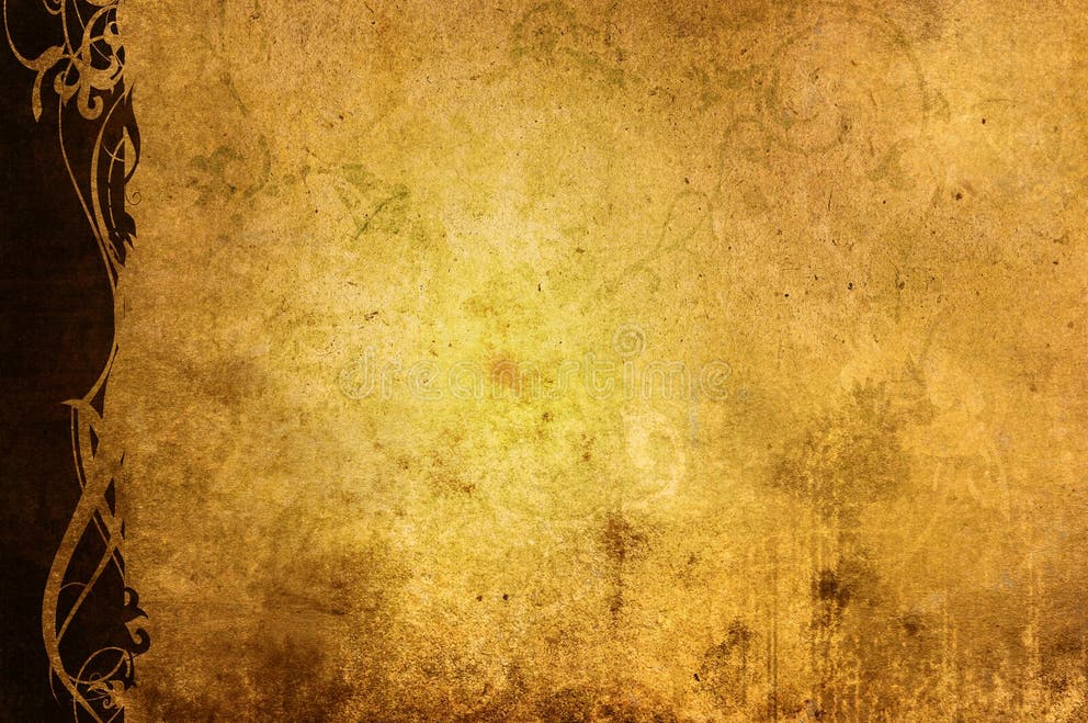 Floral Style Old Paper Textures Frame Stock Photo - Image of grime ...