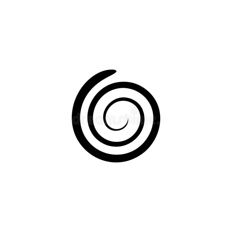 Floral Swirl Icon Vector Illustration Stock Vector - Illustration of ...