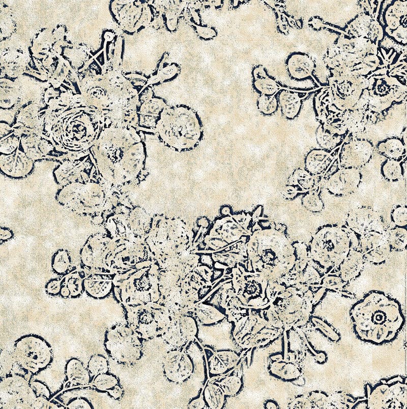 Floral Texture Modern Pattern Stock Illustration - Illustration of ...