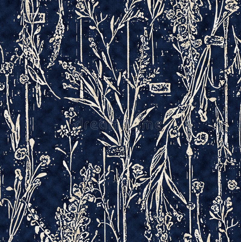 Floral Texture Modern Pattern Stock Illustration - Illustration of ...