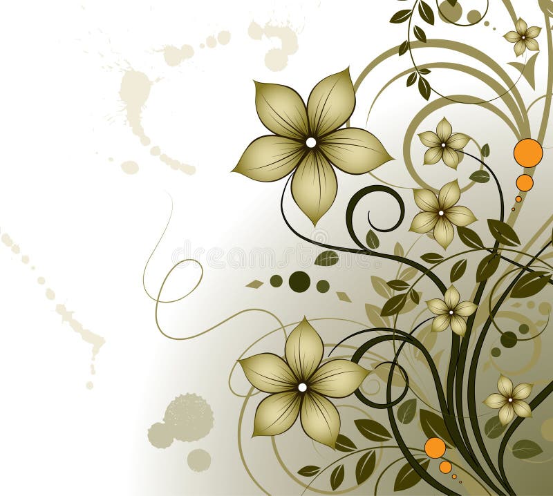 Floral theme stock vector. Illustration of paint, pattern - 6982820