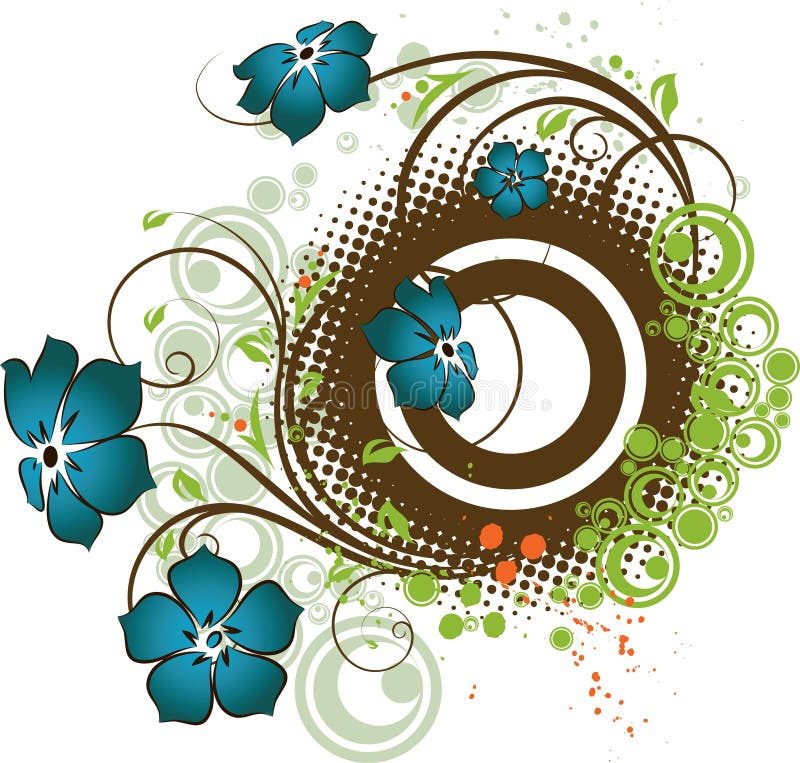 Floral theme stock illustration. Illustration of decorative - 7068471