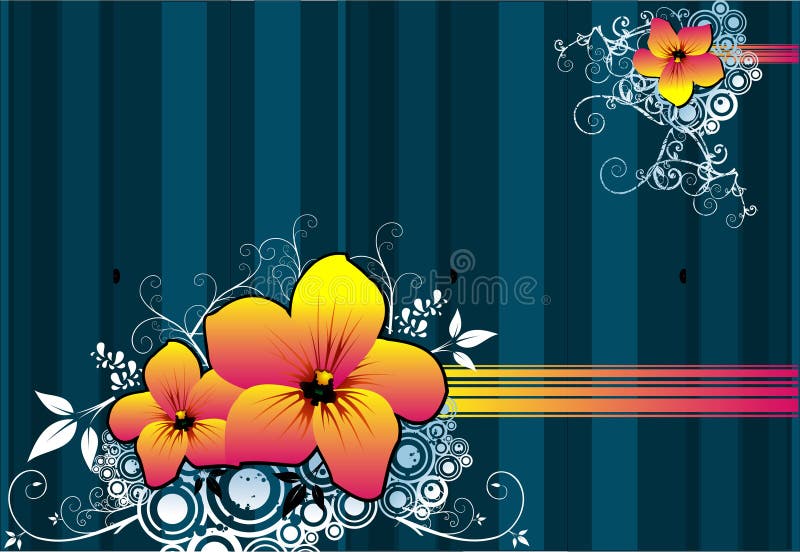 Floral vector stock vector. Illustration of decoration - 5458767