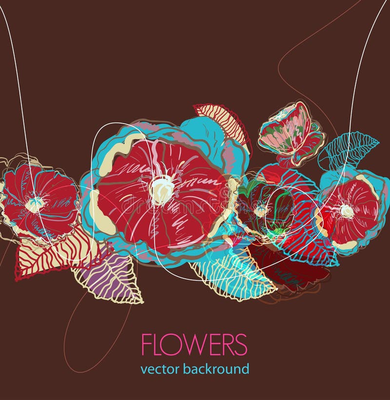 Floral vector background stock vector. Illustration of banner - 22073097