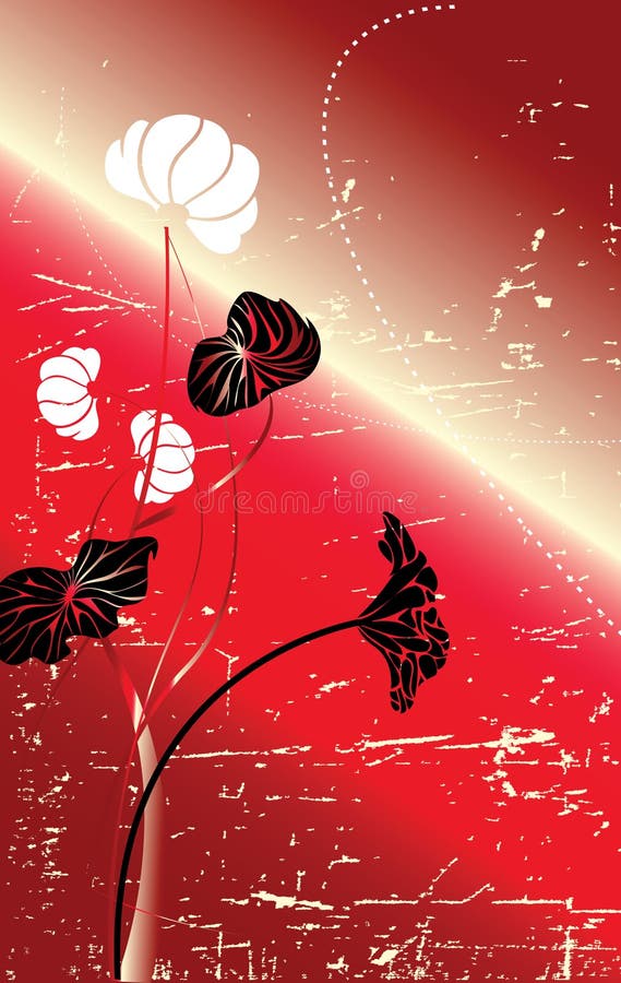 Floral vector background. stock vector. Illustration of floral - 7594854