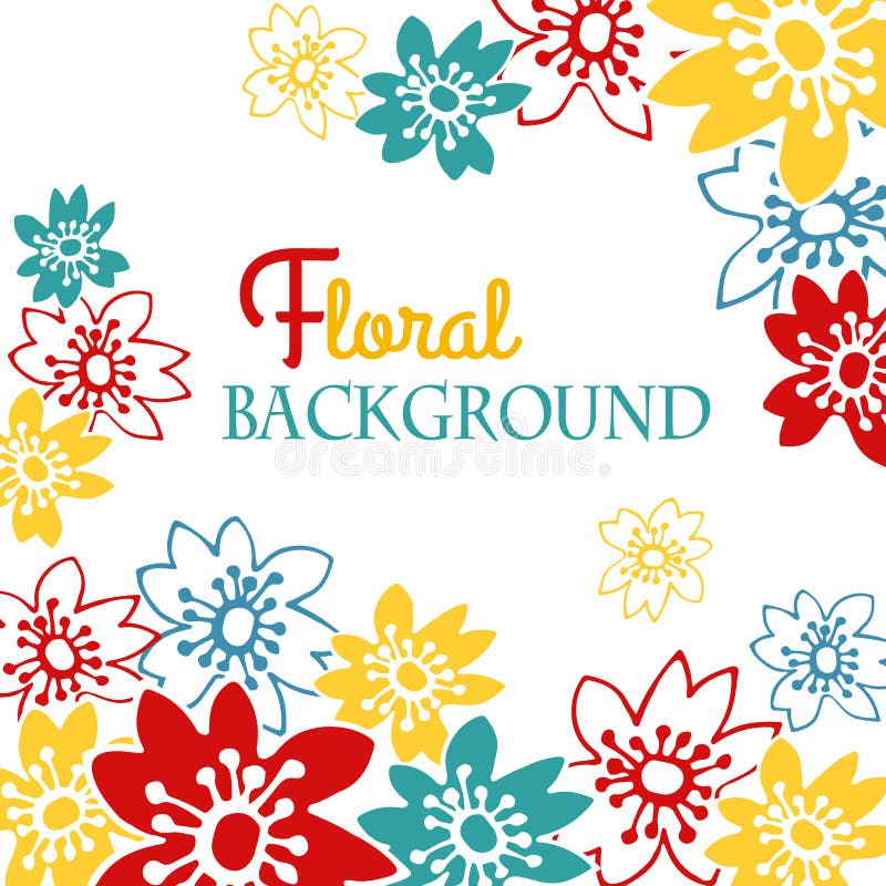 Floral vector background stock vector. Illustration of graphic - 175706188