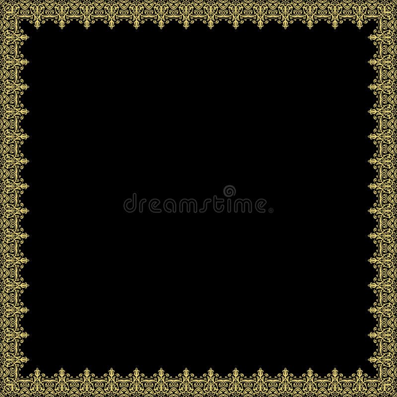 Floral Vector Fine Frame stock vector. Illustration of border - 77483182