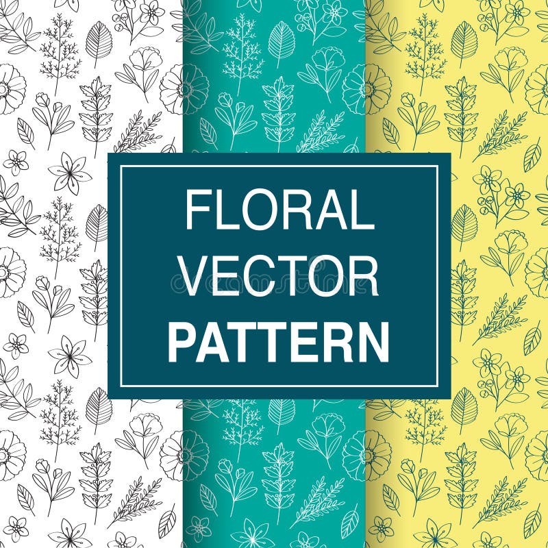 Floral Vector Pattern Design Illustration Stock Vector - Illustration ...