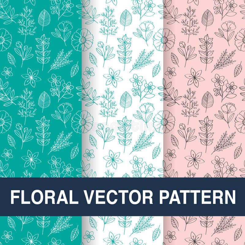 Floral Vector Pattern Design Illustration Stock Vector - Illustration ...