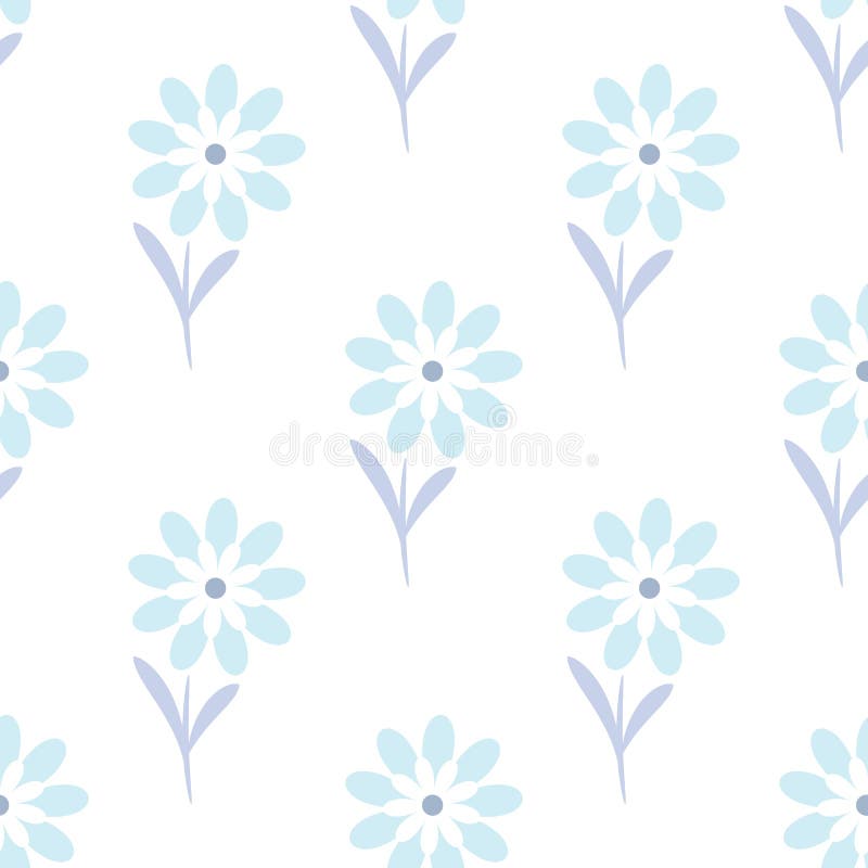 Floral Vector Pattern. Flower Seamless Repeat Pattern Background ...