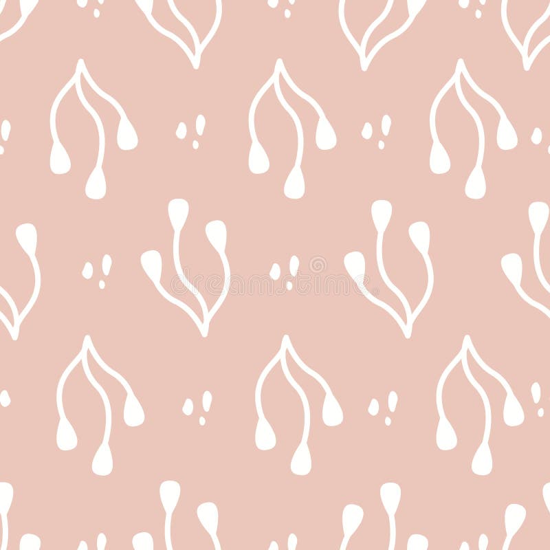 Floral Vector Seamless Pattern on Background. Vector Background for ...