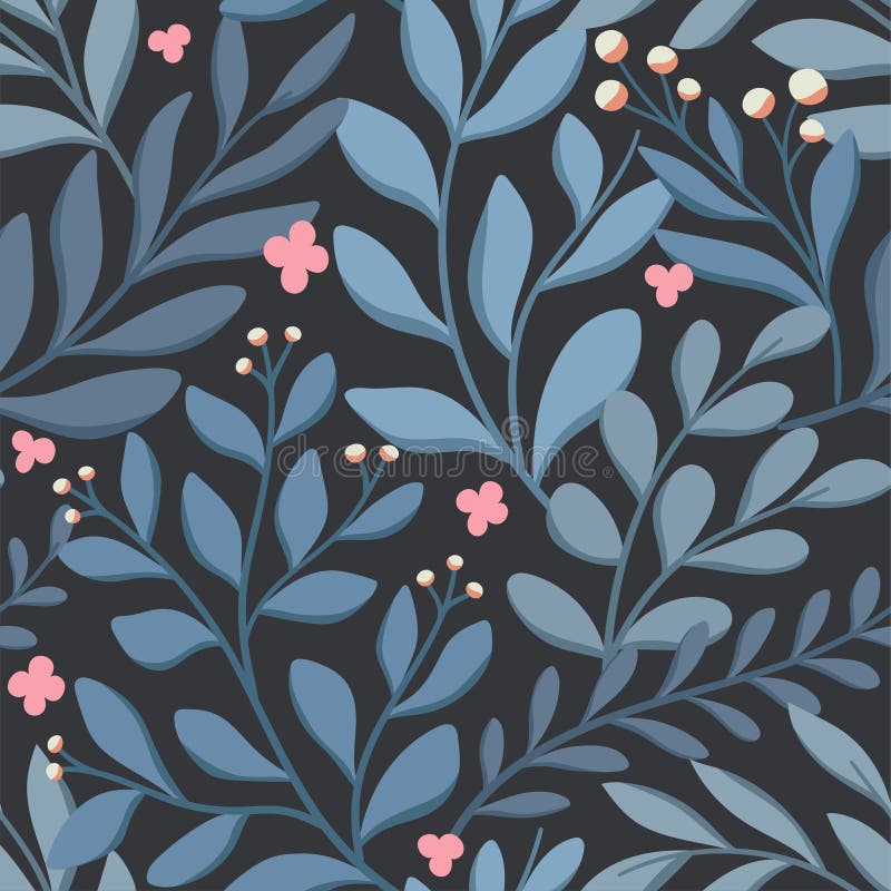 Floral Vector Seamless Pattern. Delicate Botanical Wallpaper ...