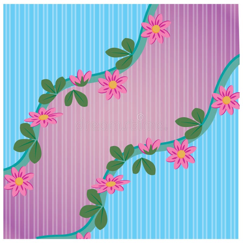 Floral vertical lines stock vector. Illustration of basic - 190681368