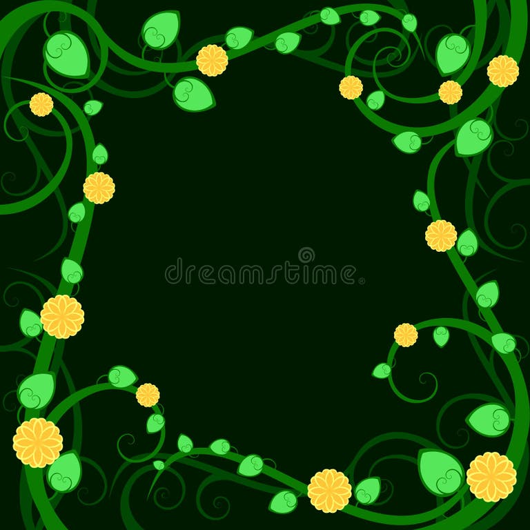 Flower Creeper Border Stock Illustrations – 677 Flower Creeper Border ...