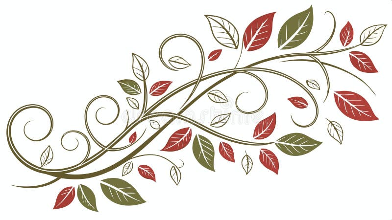 Floral Vine Design, Decorative and Nature,inspired Element Vector ...