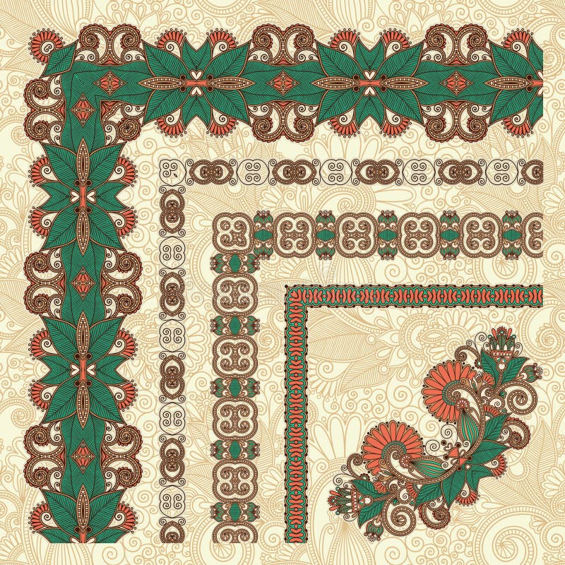 Floral Vintage Frame Design Stock Vector - Illustration of deco, frame ...