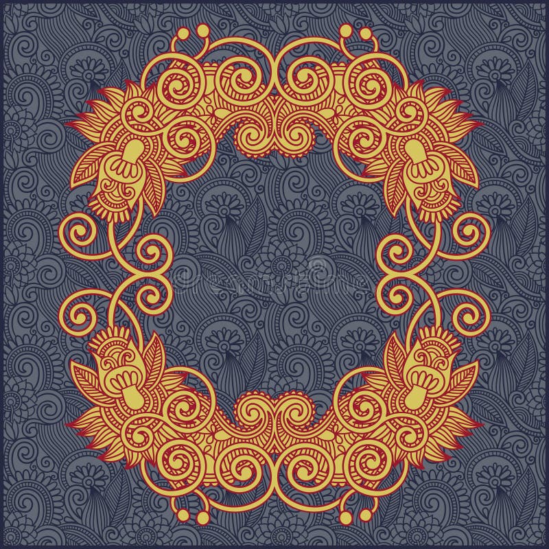 Floral vintage frame stock vector. Illustration of classical - 44969784