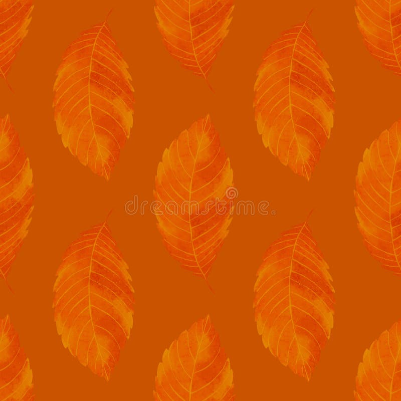 Floral Vintage Seamless Pattern on Burnt Orange Background for Fabrics ...