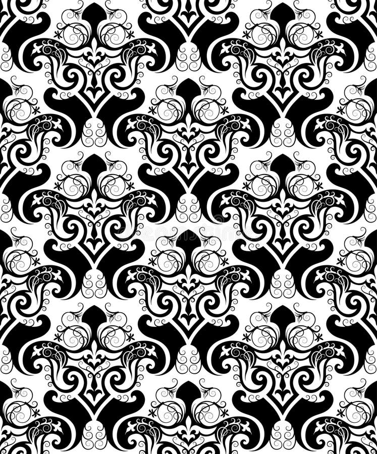 Easy scroll pattern stock vector. Illustration of wallpaper - 8886005